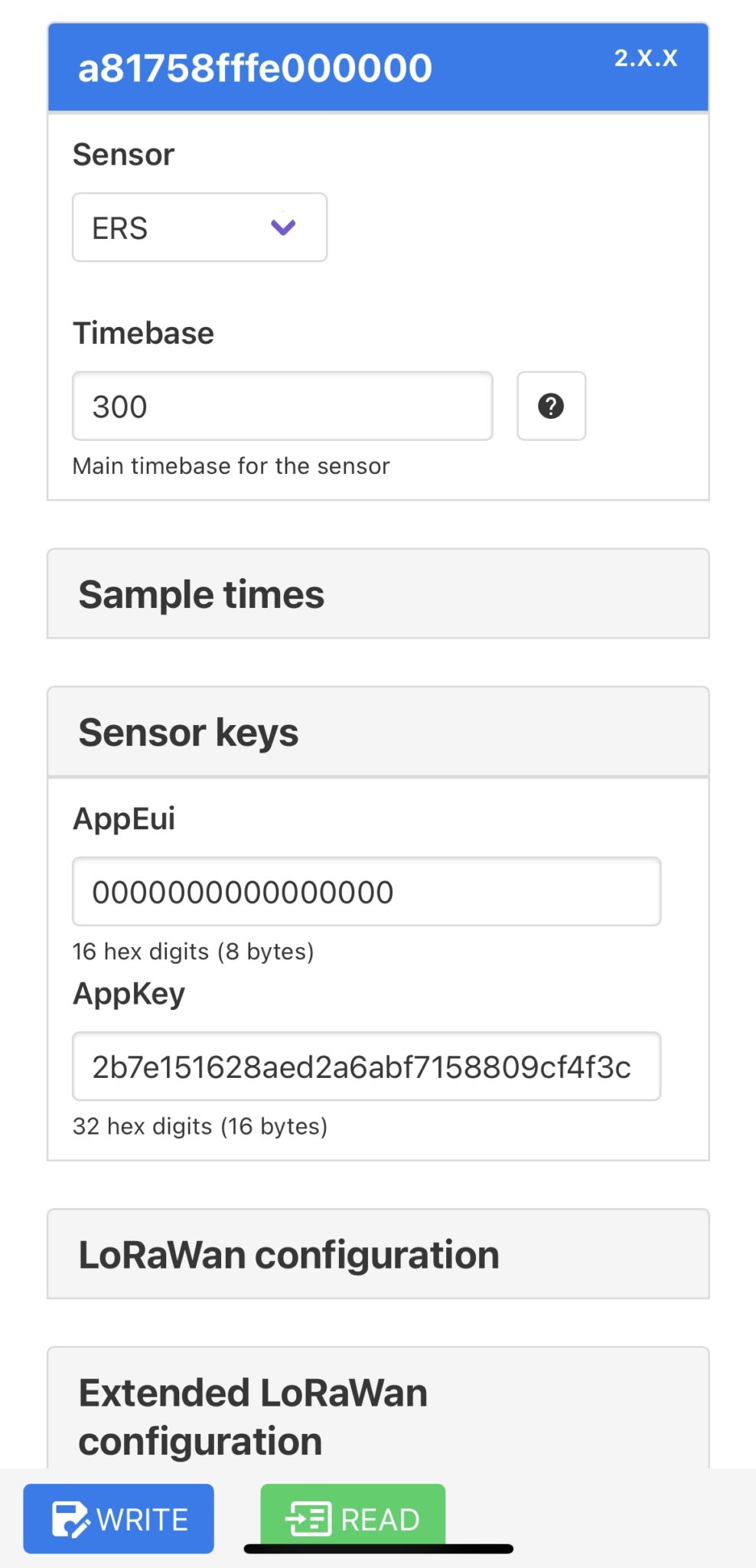 Application Settings – ELSYS